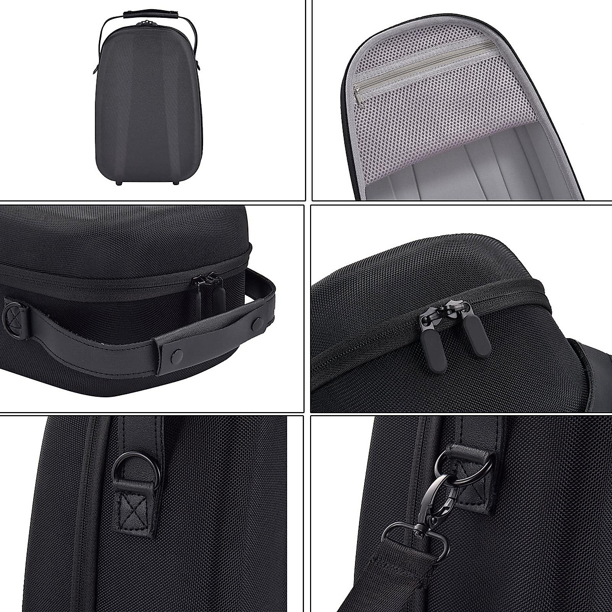 VR Storage Bag Compatible for PS VR2/PS5 VR2, All-in One Carrying Case Cover for VR Gaming Host Travel Hard Shell Box for Virtual Reality Headsets Handle Controller Protective Suitcase Pouch