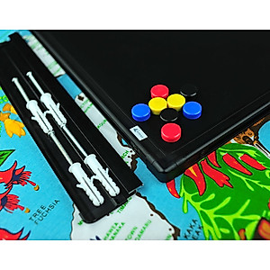 Lockways 36" x 24" Magnetic Chalkboard Black Board, Magnetic Bulletin Blackboard| Wall Mounted Message Presentation Memo Board 3 x 2 Feet