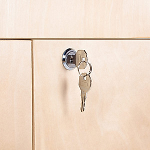 Guidecraft Library Book Drop - Wooden Rolling Books and Media Storage Unit with Casters, Office and School Supply