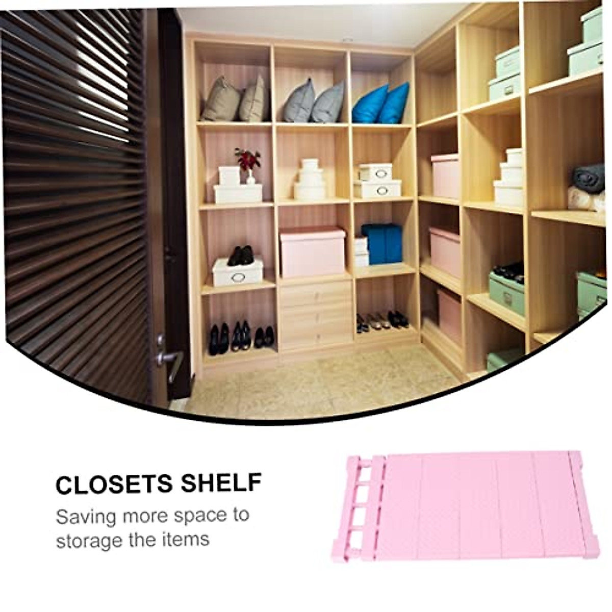 Zerodeko Closets Bathroom Kitchen Organizing Shelves Layered Partition Portable Shelf Expandable Shelves Armoire Wardrobe Closet Closets Shelf Divider Adjustable Shelf Closet Wardrobe Shelf