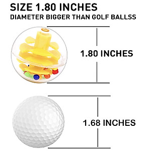 Activity Rattle Balls. 6 Ball Drop Replacement Balls for Baby and Toddlers, Clear Plastic Durable. Ball Ramp Toy Ball Extras.