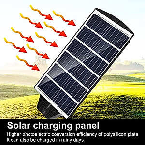 PINSAI LED Solar Street Light Outdoor Waterproof,50000LM Large Spuer Bright Solar Powered Security Flood Lights,Motion Sensor lamp for Yard,Fence,Parking Lot, Patio,Shed, Deck,Path