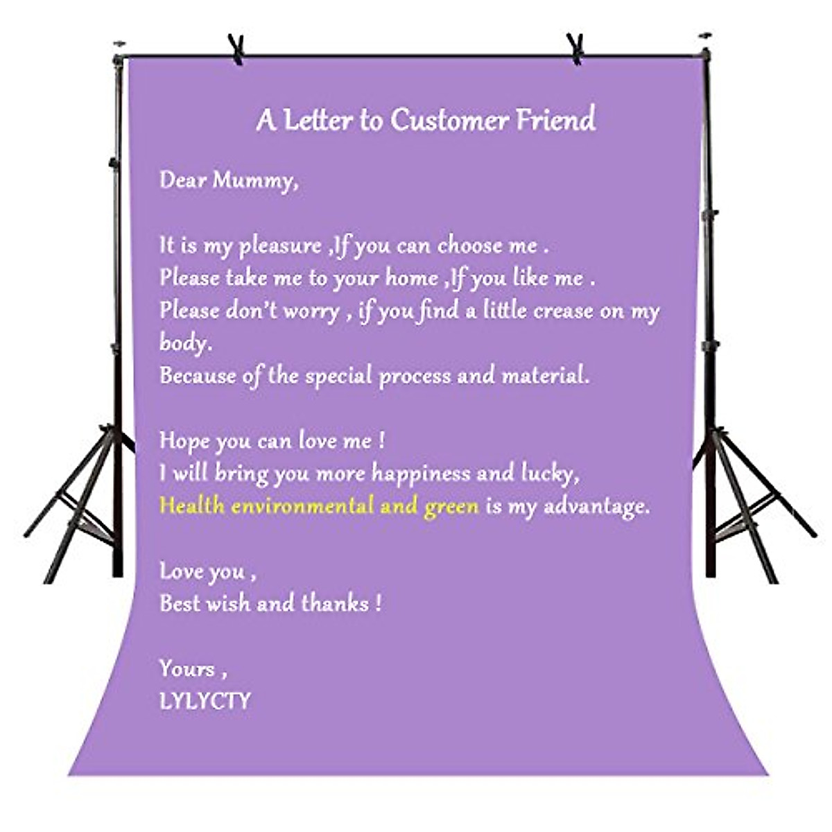 LYLYCTY 5x7ft Photography Studio Non-Woven Backdrop Light Purple Backdrop Solid Color Backdrop Simple Background LY087