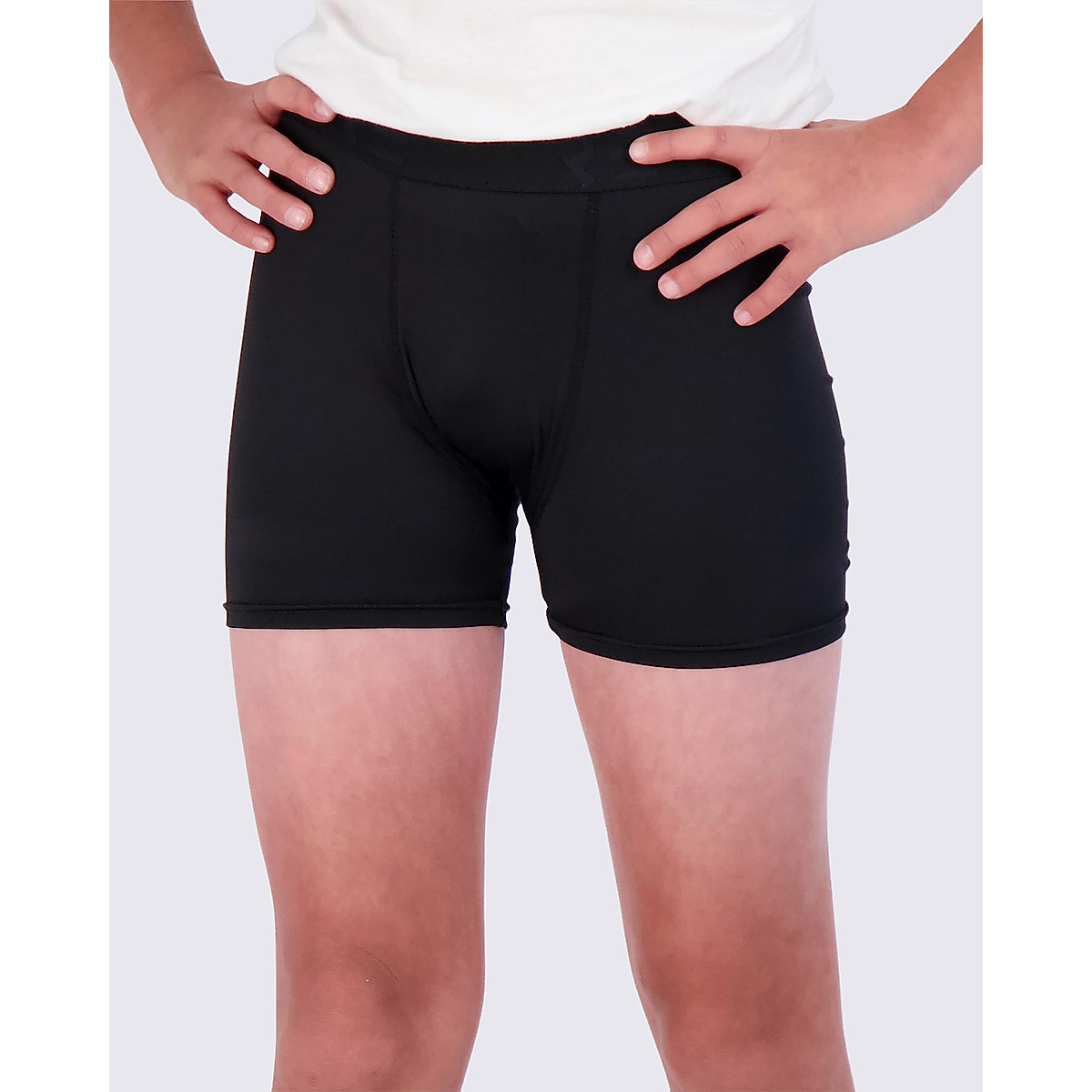 5 Pack:Youth Boys Compression Shorts Performance Boxer Briefs Athletic Spandex Underwear Base Layer Basketball Biker Sports Active Soccer Training Football Sports Gym Teen Running-Set 1, L (10/12)