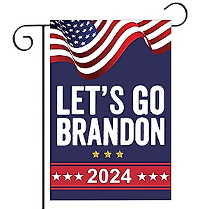 Lets Go Brandon Garden Flag 12x18 Double Sided-Banner Let's Go Brandon Heavy Duty Vivid Color Yard Flag Lawn Decoration Gift Outdoor Indoor House Decor