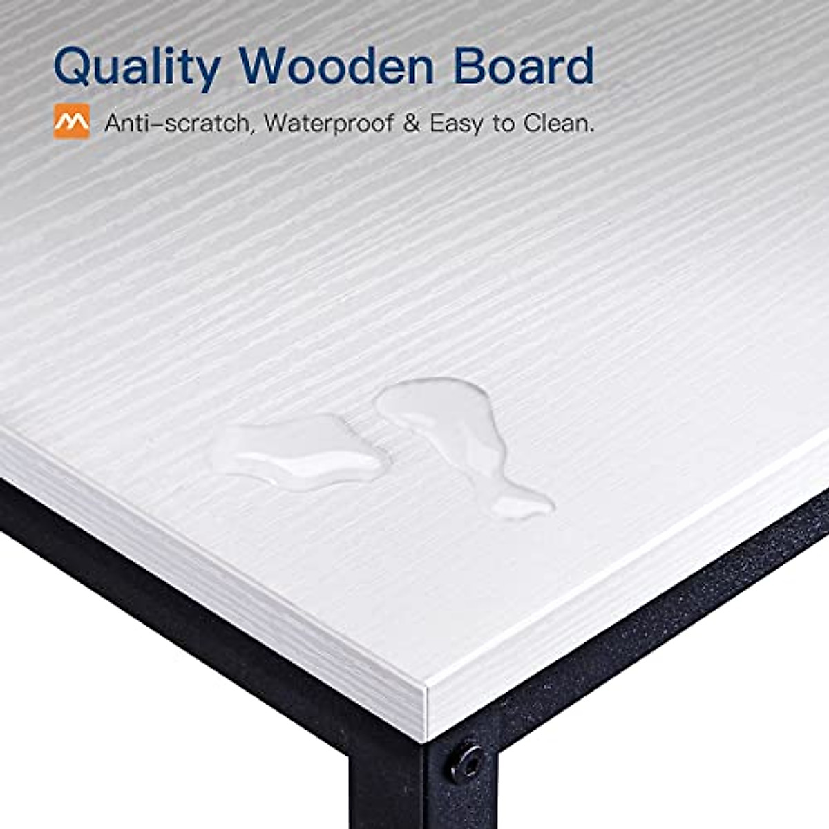 Coleshome L Shaped Computer Desk 66" with Storage Shelves, Corner Gaming Desk, Sturdy Writing Desk Workstation, Modern Wooden Office Desk, Wood & Metal, White