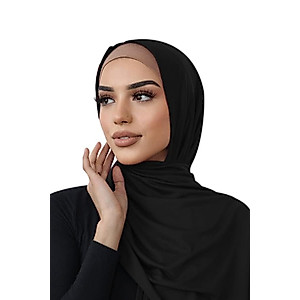 ANKOMINA Women Soft Cotton Muslim Jersey Hijab Head Wrap Scarves Fashion Long Scarf Shawls