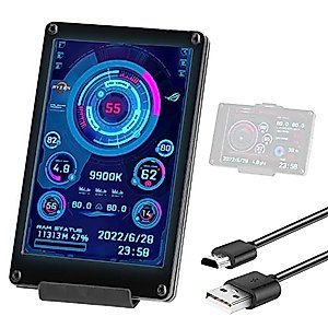 XIXIAN 3.5 Inch IPS LCD Monitor Display Computers Monitor CPU GPU Monitoring Sub-Screen Support Wins Linux System