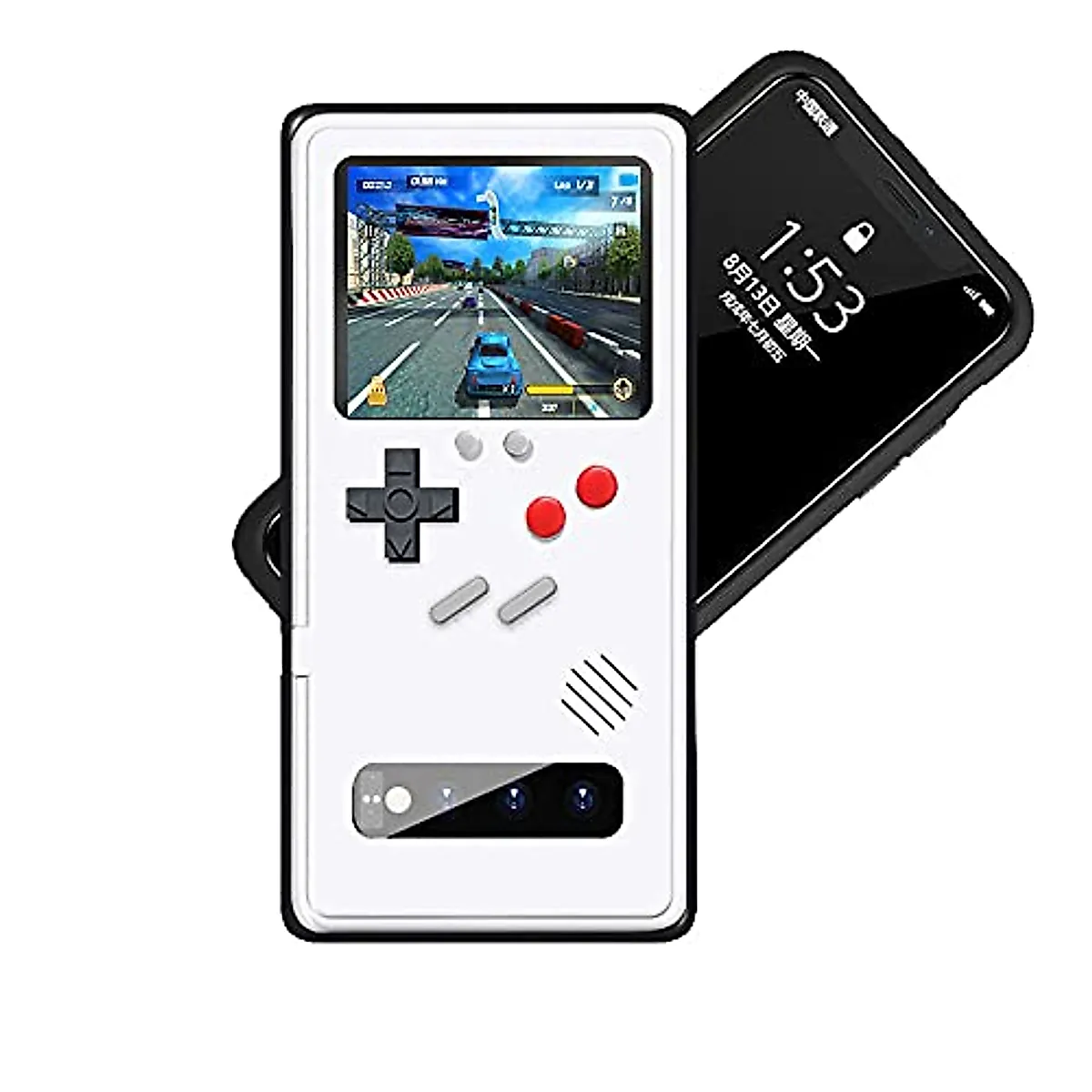 KJArrow Compatible with Samsung Galaxy S21 Game Case with 36 Classic Games, Playable Gameboy Case for Samsung Galaxy S21 White