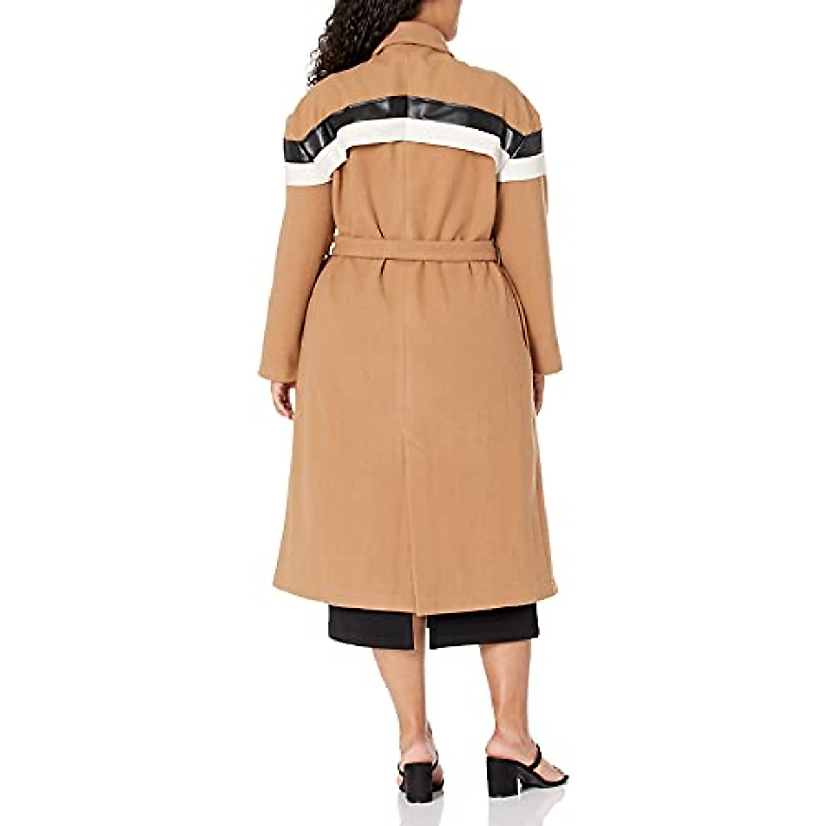 Making The Cut Women's Season 2 Episode 6 Winning Look Andrea's Wool Camel Coat, Camel White, Large