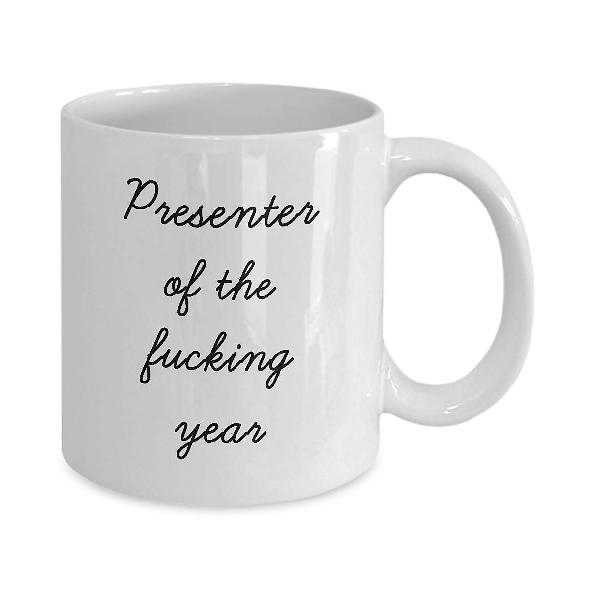 Best Presenter Mug Funny Appreciation Mug for Coworkers Gag Swearing Mug for Adults Novelty Tea Cup