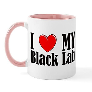 CafePress I Love My Black Lab Mug Ceramic Coffee Mug, Tea Cup 11 oz