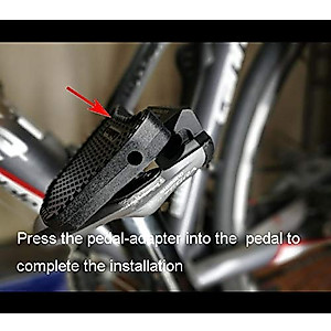 Thinvik Bike Clipless Pedal Adapters for Look Keo Sprint/Classic/Max Carbon/Blade Carbon Ti Clipless Pedal Convert to Universal Platform Pedal