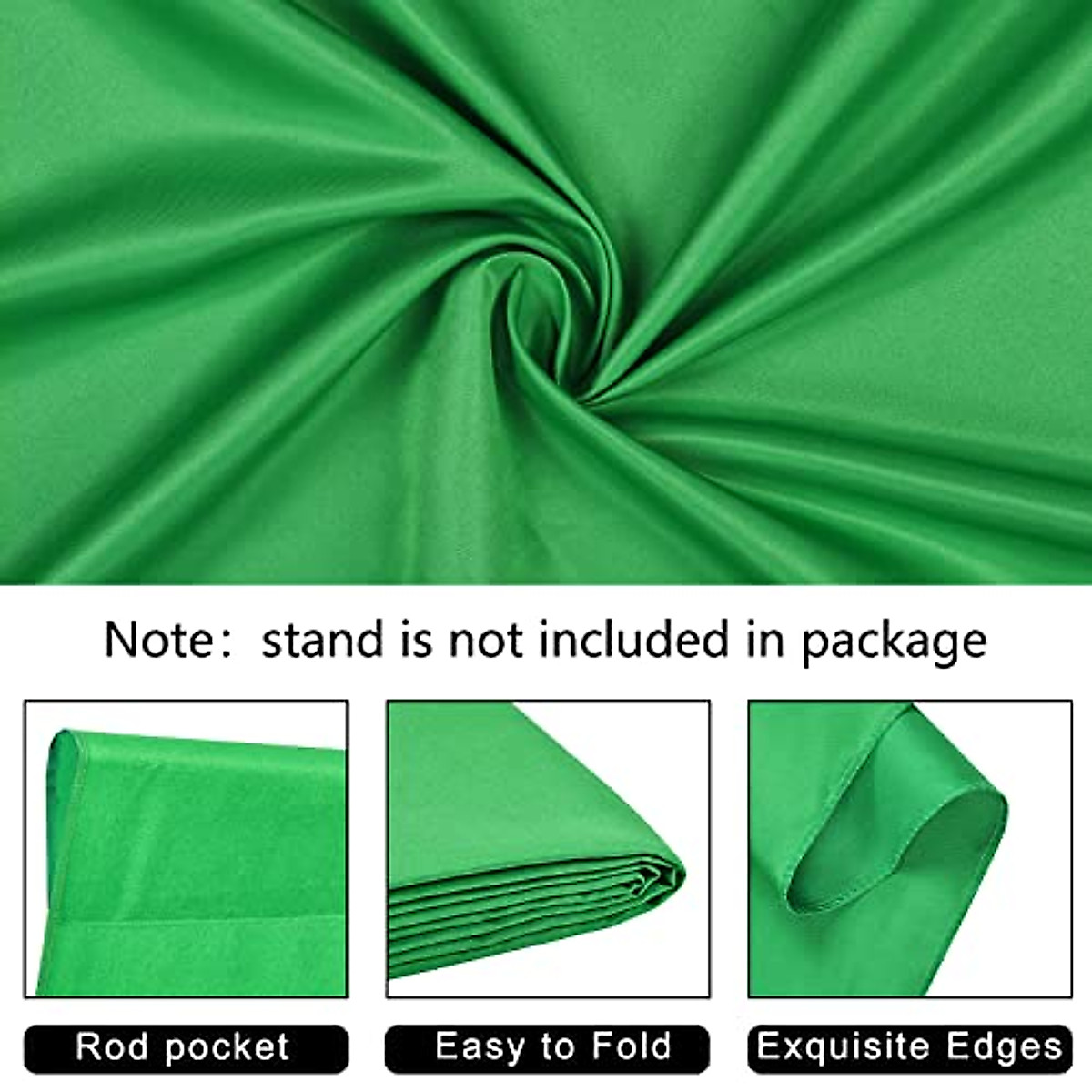 WENMER Backdrops, Green Screen Photo Backdrops for Photoshoot, Chromakey Green Photography Backdrops, Background for Photography, 5 x 7 FT