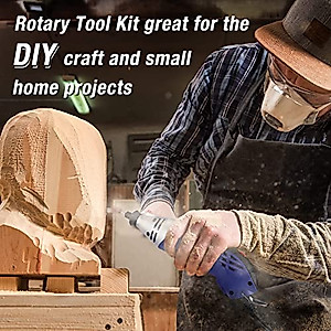 WORKPRO Rotary Tool Kit, 6 Variable Speed, Engraver, Sander, and Polisher with 141Pcs Accessories - Perfect for Grinding, Cutting, Wood Carving, Sanding, and Engraving