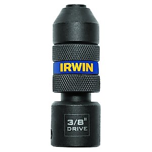 IRWIN IRWIN Tools IMPACT Performance Series Square Drive to Hex Shank Socket Adapter, 3/8-inch Square to 1/4-inch Hex (1869512)