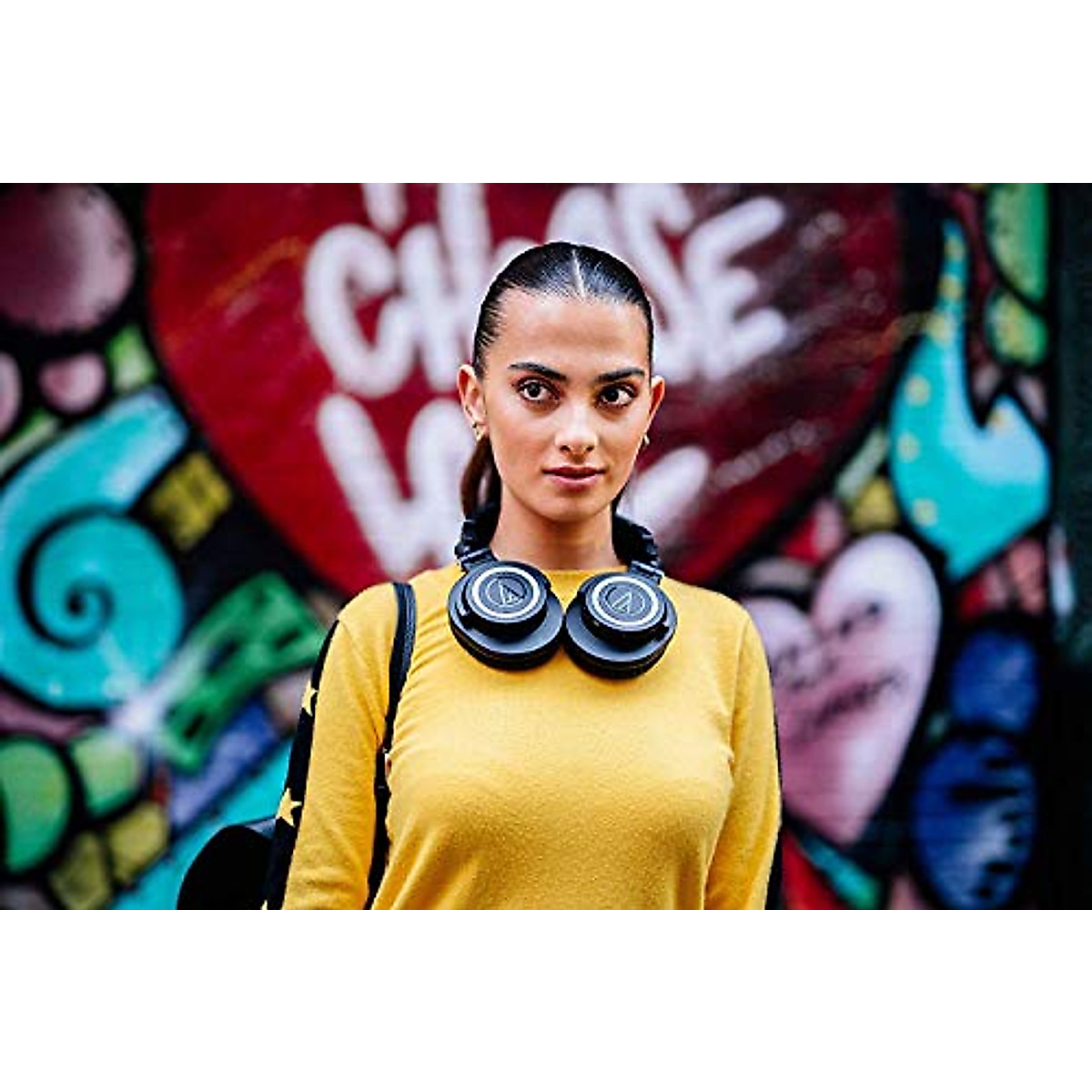 Audio-Technica ATHM50XBT Wireless Bluetooth Over-Ear Headphones, Black