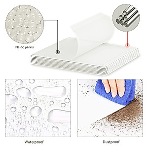 MAGINELS Cube Storage Organizer 12-Cube (11.8"x11.8") Narrow Cabinet Closet Storage Shelves Plastic Storage Shelving for Bedroom, Living Room, Office, White with Doors