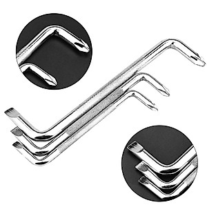 Offset Screwdriver Set, Angle Screwdriver, Hand Tools for Electricians, 3Pcs Right Angle Double Head Z shaped Offset Screwdriver Set