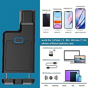 Barcode Scanner, Portable Barcode Scanner Barcode Scanner with Bluetooth Design for Accurate and Fast scanning (2D Barcode)