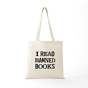 CafePress I Banned Books Canvas Tote Shopping Bag