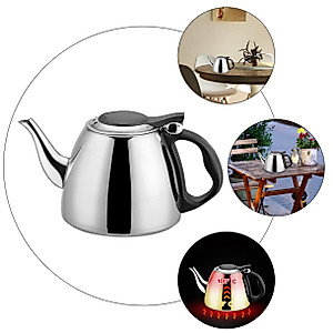 PRETYZOOM 1pc Stainless Steel Kettle Espresso Machines Camping Stove Whistling Kettle Stove Top Tea Kettle Stove Top Kettle Whistling Coffee Pot Water Kettle Stainless Steel Teakettles