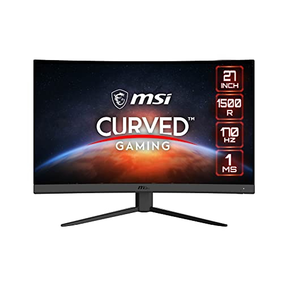 MSI G27C4 E2, 27" Gaming Monitor, 1920 x 1080 (FHD), VA, 170Hz, FreeSync Premium, HDMI, Displayport, Tilt