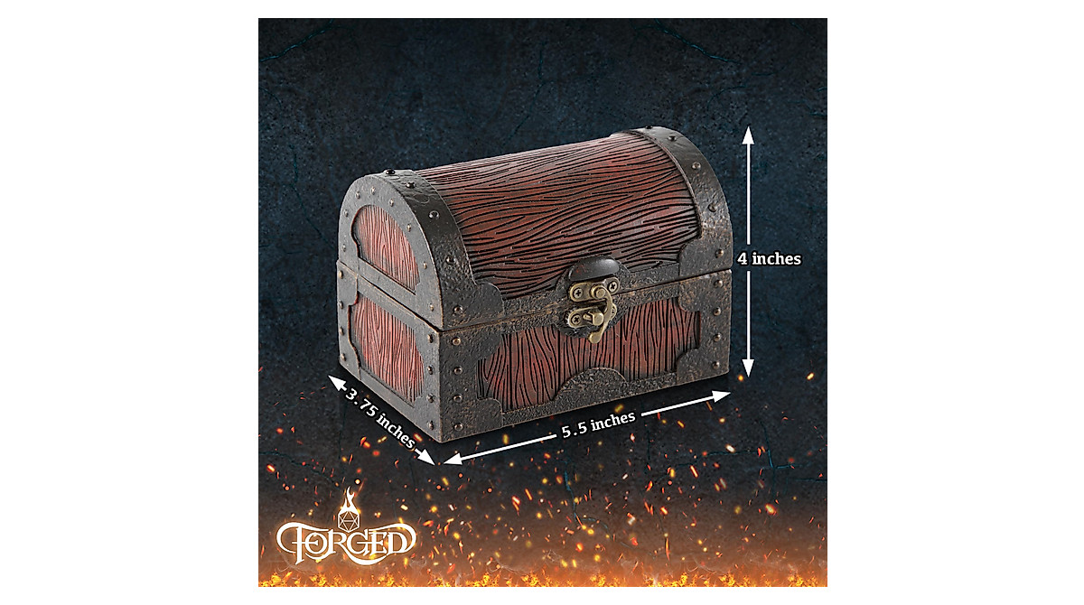 Forged Dice Co. Mimic Chest - Unique DND Dice Storage