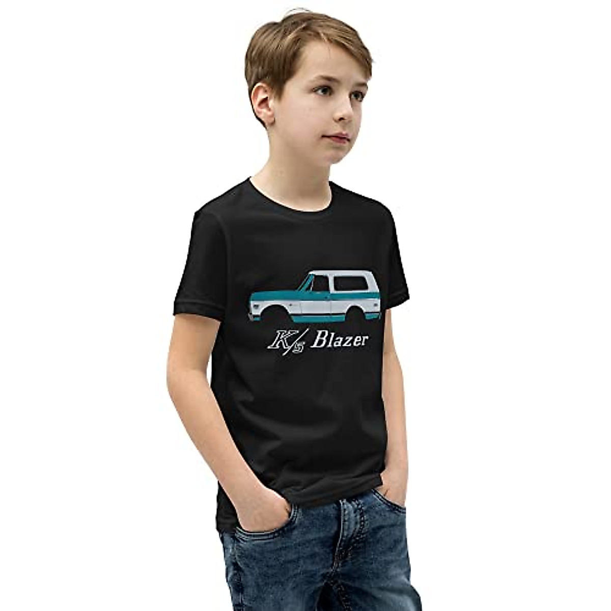 1971 Chevy K5 Blazer CST Vintage Truck Owner Youth Short Sleeve T-Shirt Black