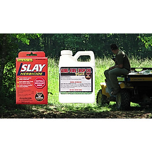 Whitetail Institute Slay Selective Broad-Leaf Weed Control Herbicide Specifically Developed for Deer Food Plots, 4 Ounces (1 acre)