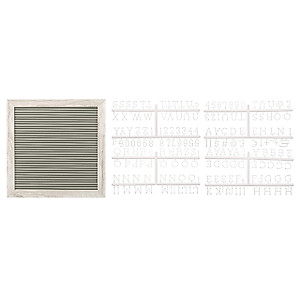 Little Pear 10" x 10" Letterboard Set, Includes 188 Letters, Perfect Message Board for Home or Rustic Nursery, or use for Photo Sharing, Baby Announcement, Gray