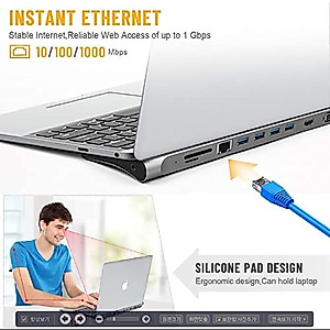 USB C Hub, PowerExpand 11-in-1 with 100W Power Delivery, 4K 60Hz HDMI Port, USB C and 2 USB A Data Ports, Ethernet Port, 3.5mm Audio, Micro SD and SD Card Reader for MacBook Pro Accessories