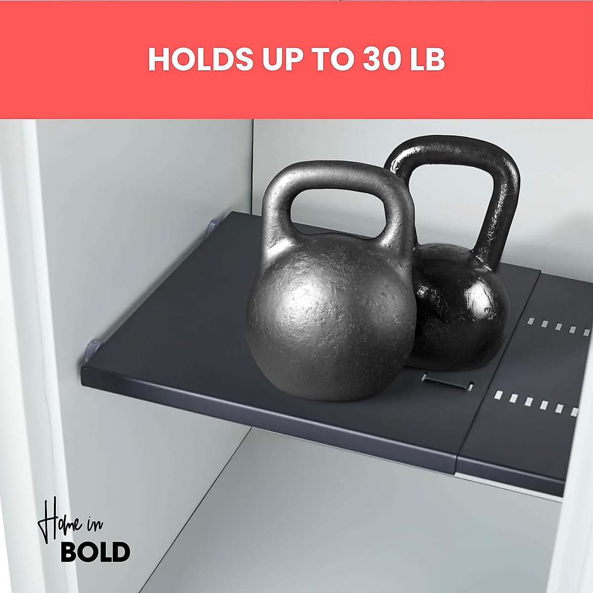 Adjustable Locker Shelf Organizer with Locker Drawer - Locker Organizer Drawers - Metal Locker with Sliding Drawers Cabinet Sliding Basket - Under Cabinet Drawer Perfect for Gym, School, Work (METAL)