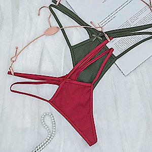 PSEFNAGX Sexy Thongs for Women Varity of T-Backs Sexy Underwear 6 Pcs of G Strings Cotton Undies Panties Tanga 3XLarge