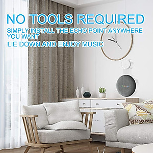 WIDEPLORE Wall Mount Holder,Update Space-Saving Design AC Outlet Mount, Perfect Cord Management for Home Mini Voice Assistant (1 Pack White)