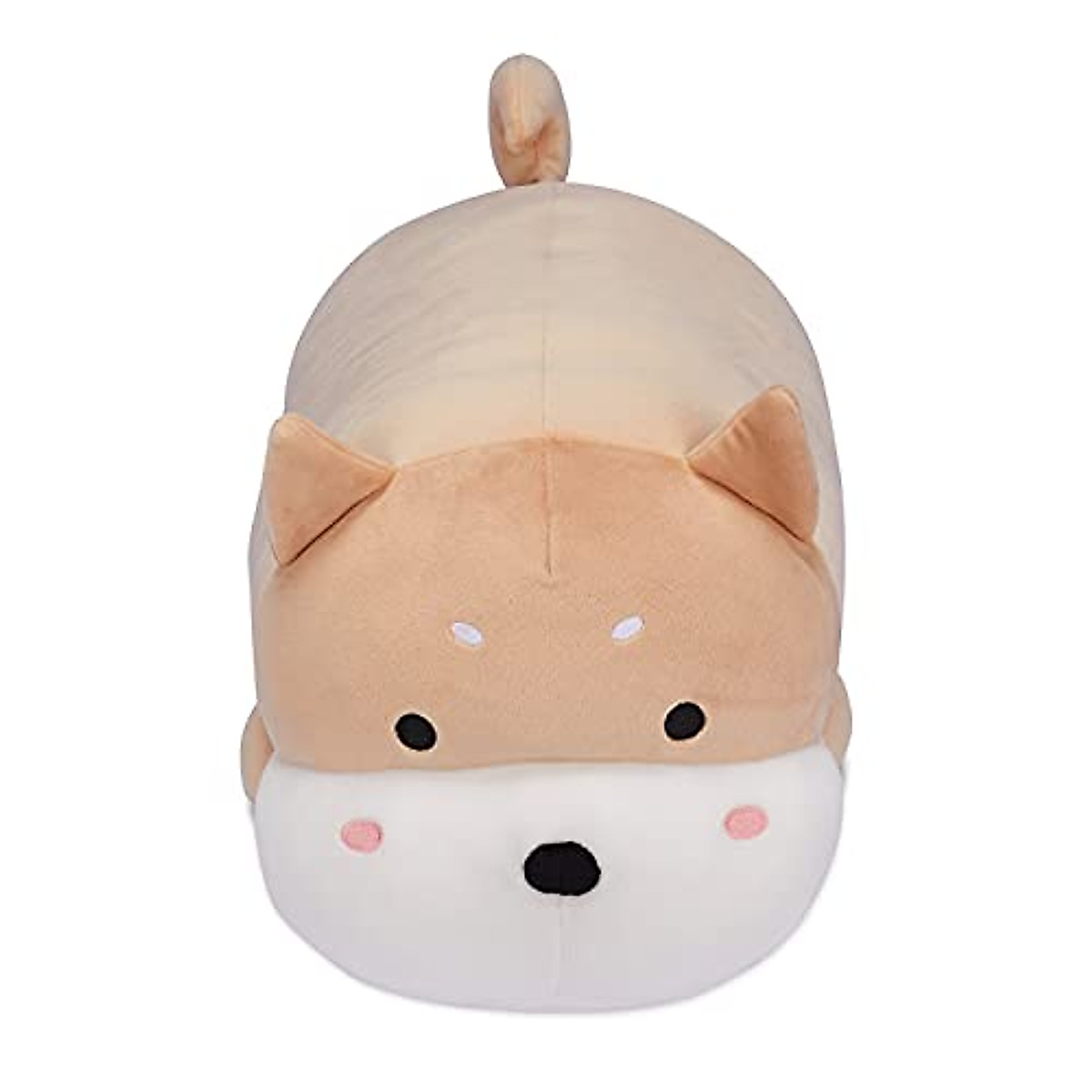 Z ZBWKBR Dog Stuffed Animal Dog Plush Pillow,Soft Cute Shiba Inu Plush Soft Plush Toy Gift for Kids Birthday Home Decor Hugging Sleeping Comfort Cushion 12'' (Yellow, Small)