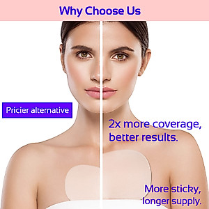 Skywee Professional Products Anti Wrinkle Chest Silicone Pad, Resuable and 100% Medical Grade Décolleté Anti Wrinkle Patches, Smooth Your Skin Set of 2