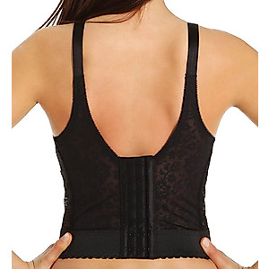 Rago Style 2202 - Long Line “Expandable Cup” Bra, 40D, White