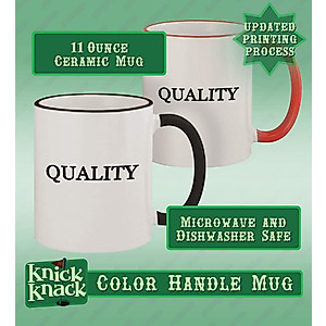 got sleighing? - 11oz Colored Handle and Rim Coffee Mug, Black