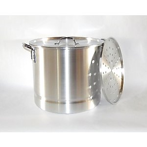 52 Qt Steamer Vaporera Stock Pot Premium Aluminum Tamalera 13 Gallons BIG