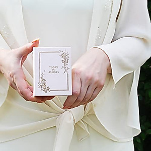 Lillian Rose Wedding Ring Book Box, One Size, White