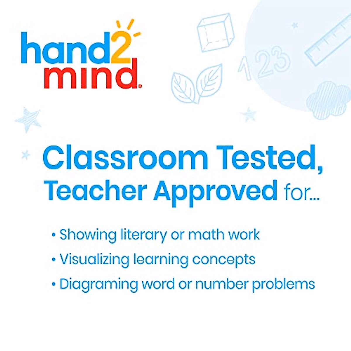 hand2mind Reusable Clear-Vu Dry Erase Pockets for Students, Dry Erase Office Supplies, Teacher Supplies for Classroom, School Supplies, Classroom Supplies (Pack of 10)