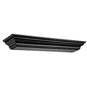 Pearl Mantels 618-48B Crestwood Wall Shelf, 48-Inch, Black