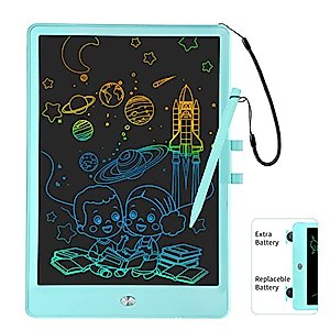 PYTTUR LCD Writing Tablet for Kids 10 Inch Colorful Toddler Doodle Board Drawing Tablet Reusable Electronic Drawing Pads Educational and Learning Toy Gift for 3-8 Years Old Boy and Girls