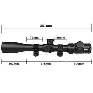 MK6.5-20X42SAL Hunting Rifle Scope 30mm Tube Red/Green/Blue Illuminated Glass Etched Reticle SFP Riflescope w/Side Parallax Adjustment (MK6.5-20X42)
