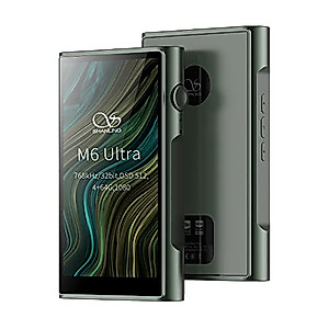 SHANLING M6 Ultra MP3/MP4 Player,Portable Music Player,Hi-Res Bluetooth Audio Player,2.4G/5G WiFi|5.0in Screen|4+64GB|16X MQA|4X AK4493SEQ|Android10 Snapdragon 665|3.5&4.4mm|900mW@32Ω Output (Green)