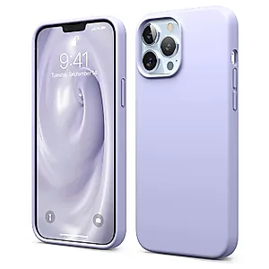 elago Liquid Silicone Case Compatible with iPhone 13 Pro Max (6.7 inches), Premium Silicone Case, Full Protection Case – Shockproof Cover with 3 Structure (Mauve) Purple