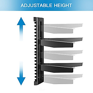 PERLESMITH Floating Wall Mounted Shelf Double AV Shelf with Strengthened Tempered Glasses for DVD Players,Cable Boxes, Games Consoles, TV Accessories - Holds up to 16.5 lbs PSDSK2-1