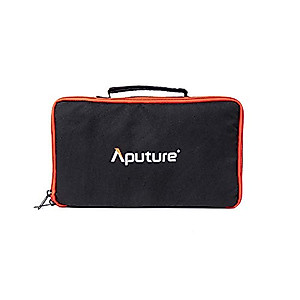 Aputure MC 4-Light Travel Kit, 4 MC RGBWW LED On Camera Lights with Wireless Charge Case CRI/TLCI 96+, Temperature 3200K-6500K, HSI Mode,Support Magnetic Attraction