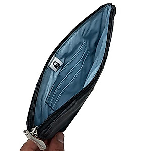 Baggallini FLORAL Design Go Bagg - RFID Phone Wristlet Crossbody Handbag Travel - BLACK GRAY